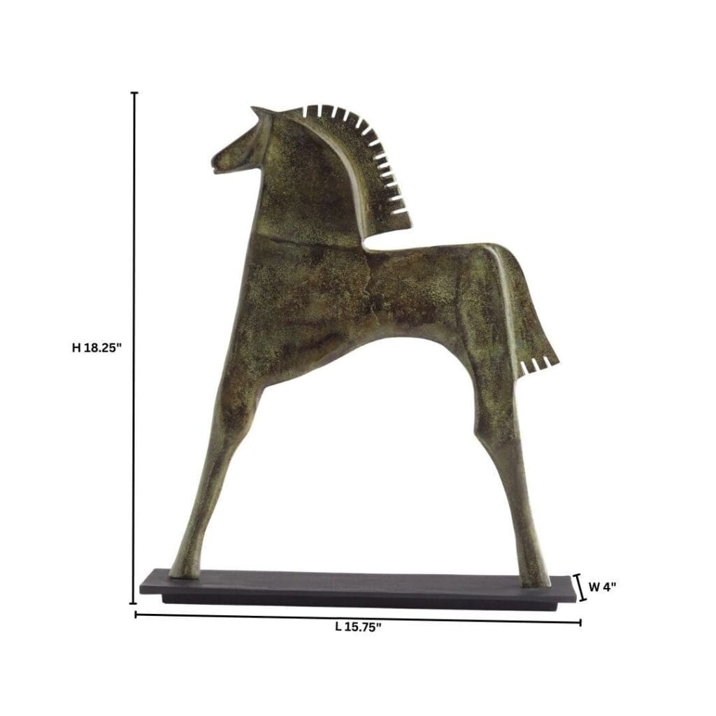 Etruscan Steed | Verdigris – Small - Cyan Design
