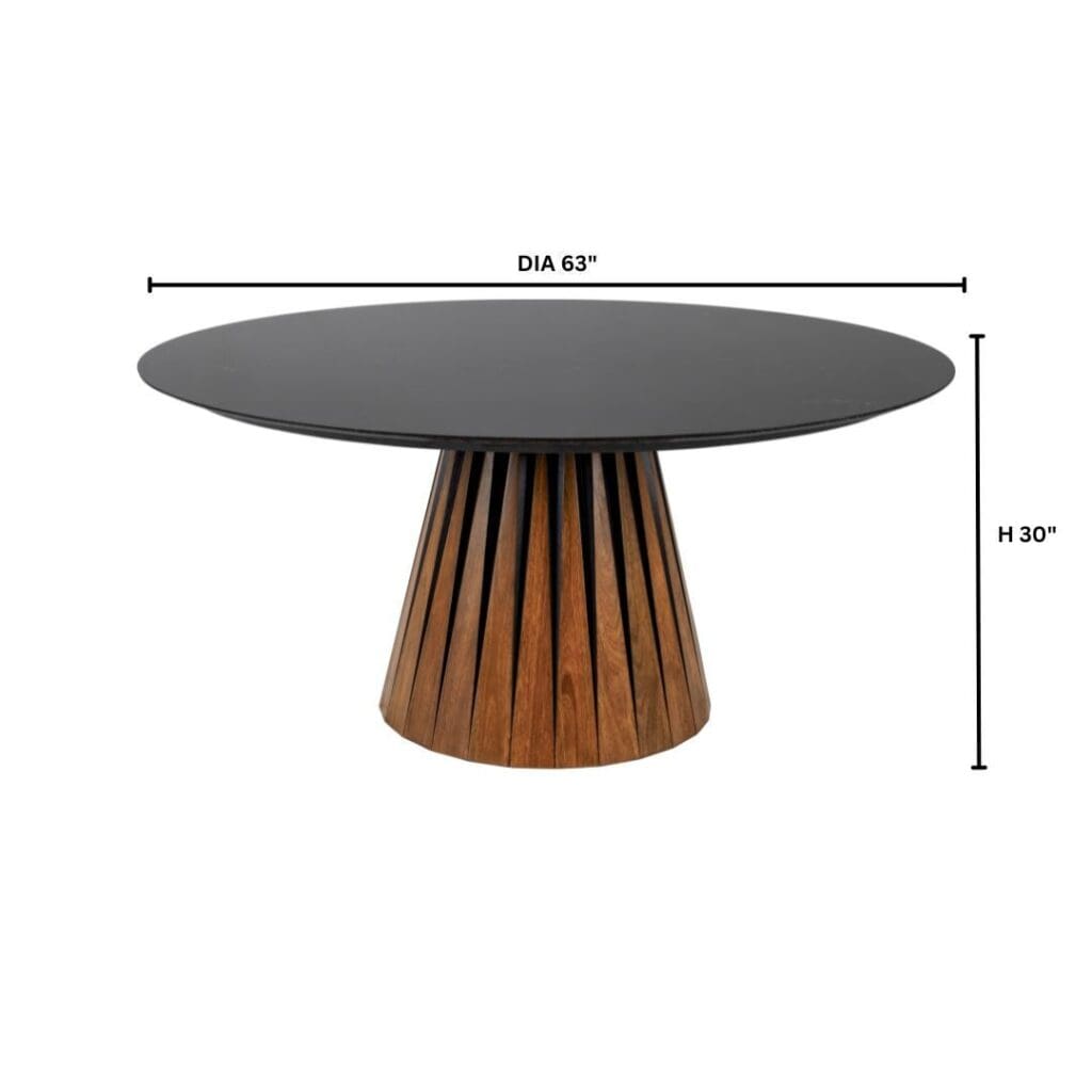 Bourbon Dining Table | Black | Medium Brown - Cyan Design