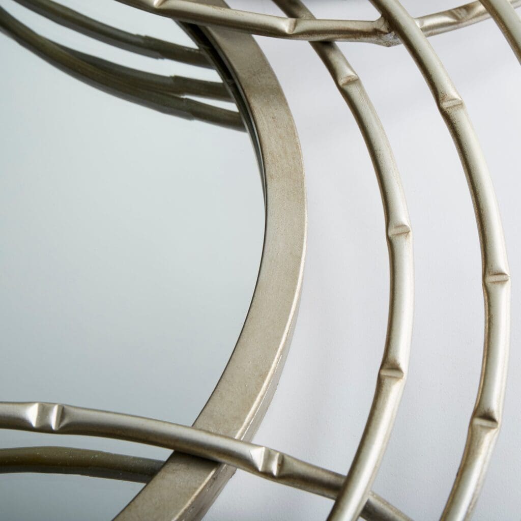 Radius Mirror | Silver - Cyan Design