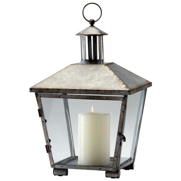 Delta Lantern | Rustic Iron - Cyan Design
