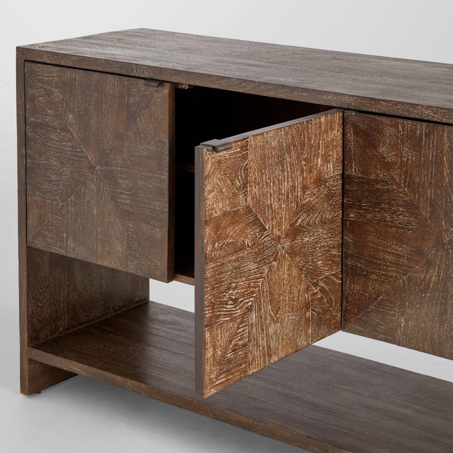Alta Console Table Designed by J Kent Martin | Cerused Walnut - Cyan Design