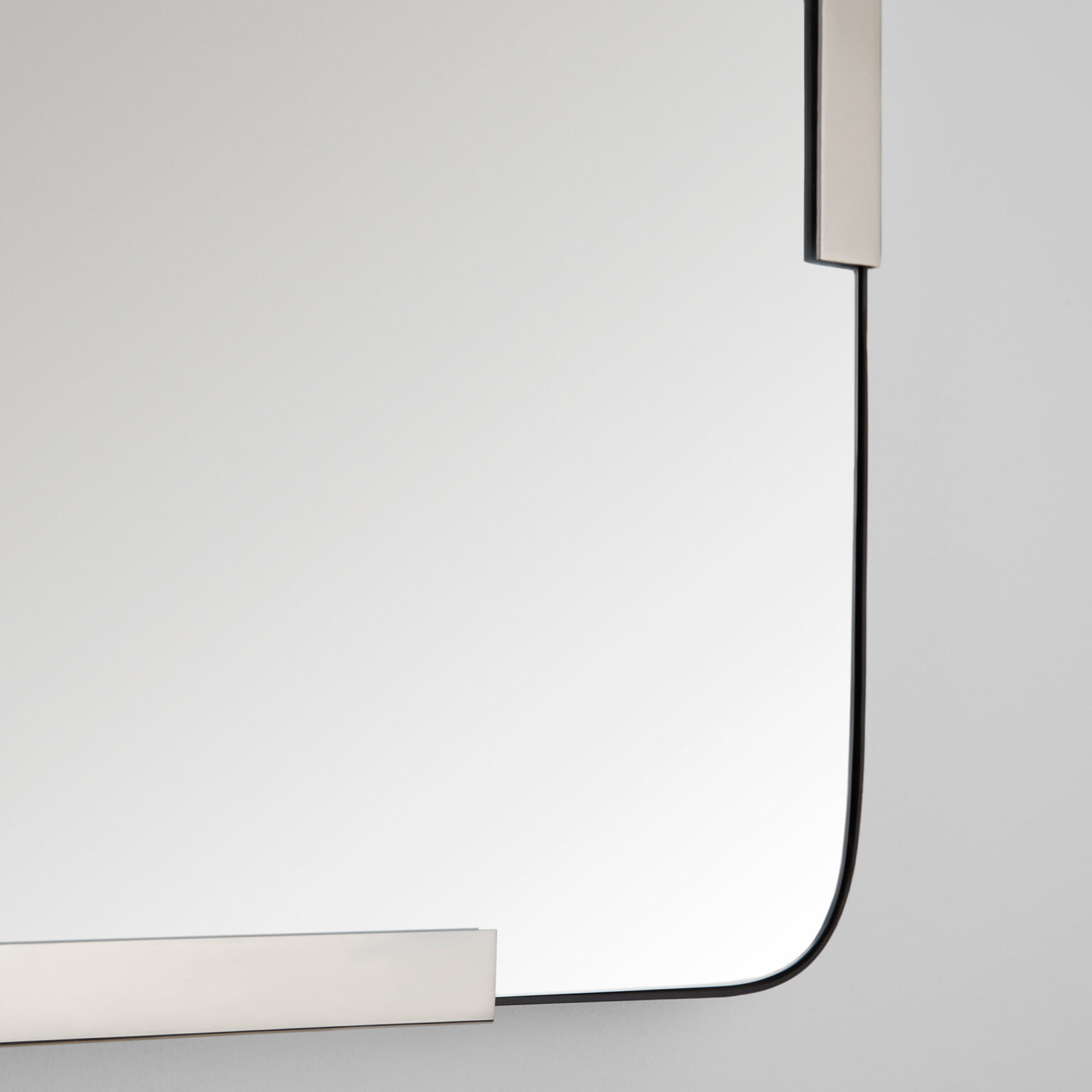 Speculo Mirror Designed by J Kent Martin | Polished Nickel - Cyan Design