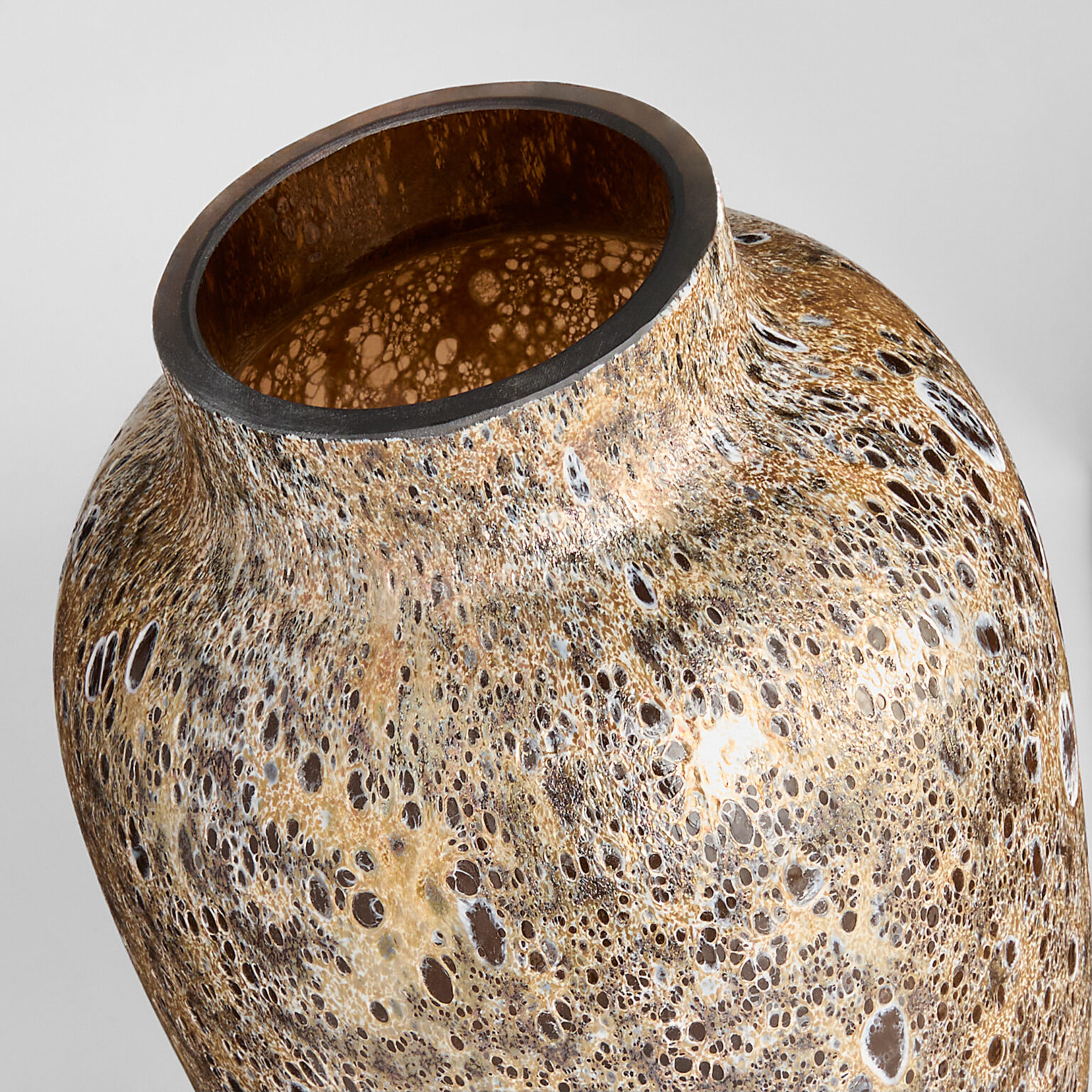 Callisto Vase | Amber Brown – Small - Cyan Design