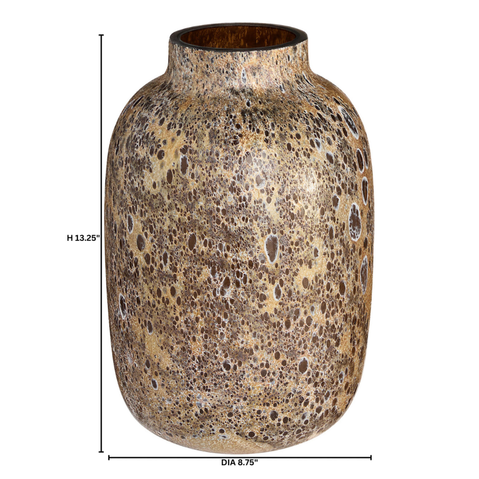 Callisto Vase | Amber Brown – Small - Cyan Design