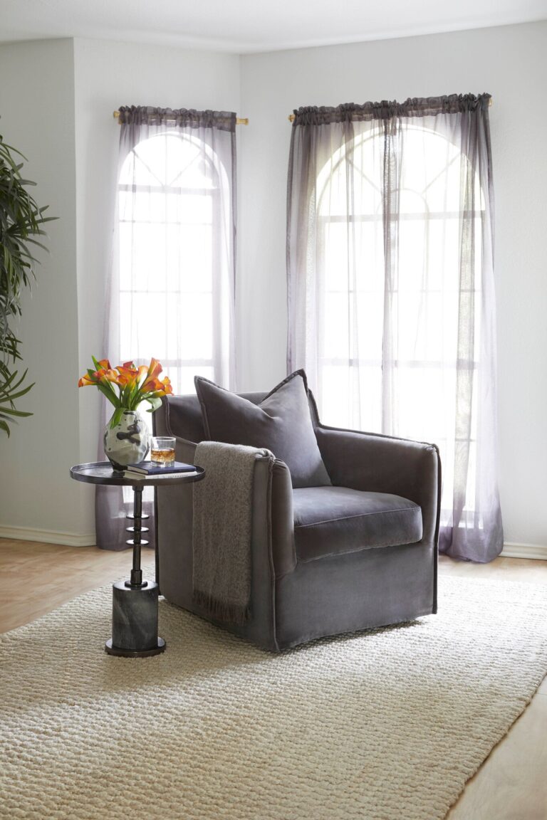 Jetson Accent Table Designed by J Kent Martin | Blackened Nickel - Cyan ...