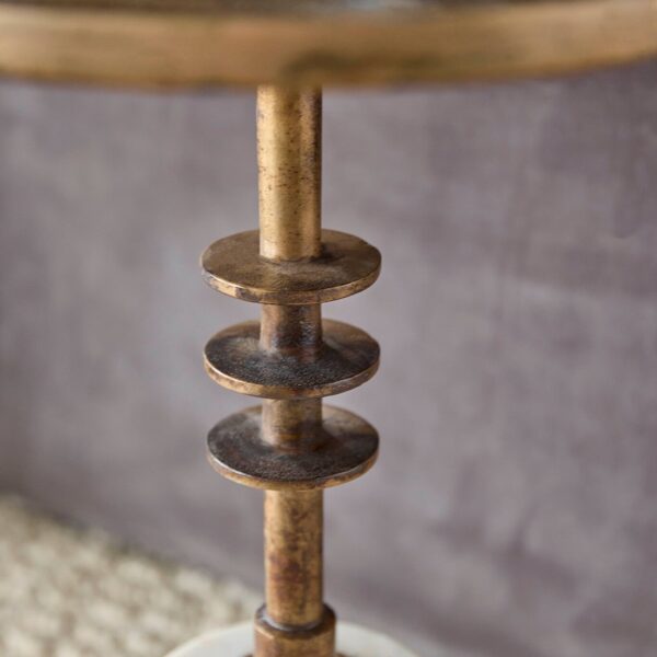 Jetson Accent Table Designed by J Kent Martin | Antique Brass - Cyan Design