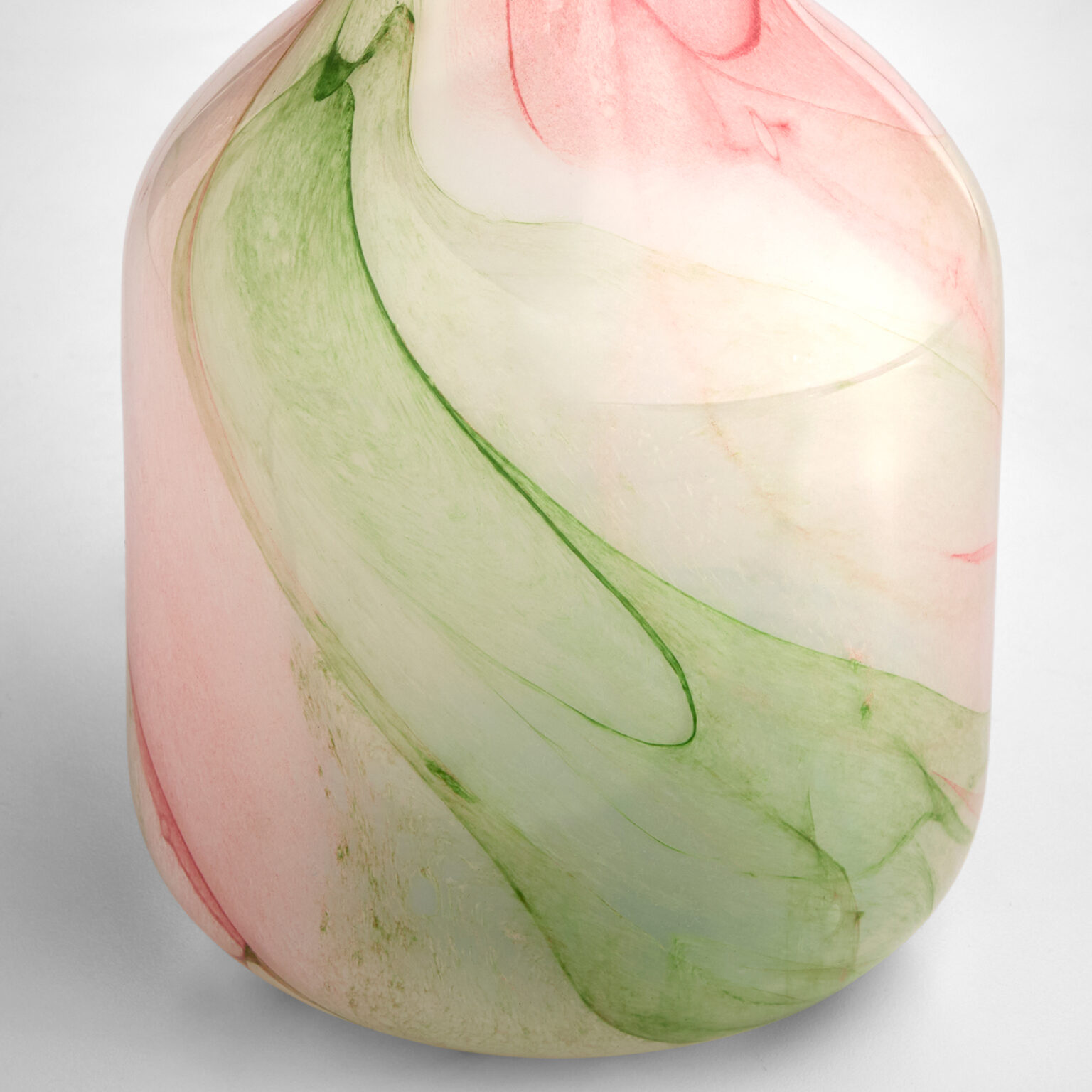 Fern Vase | White | Spring Green – Small - Cyan Design