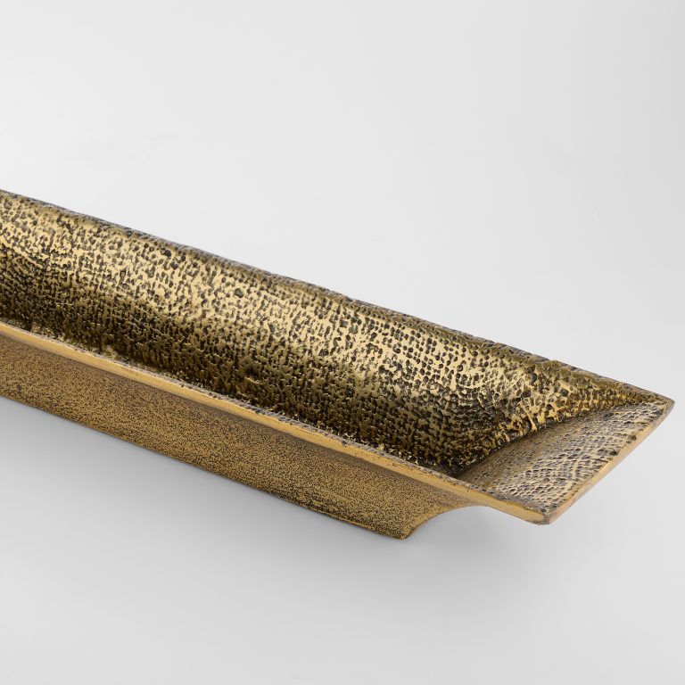 Hessian Tray | Antique Brass – Large - Cyan Design