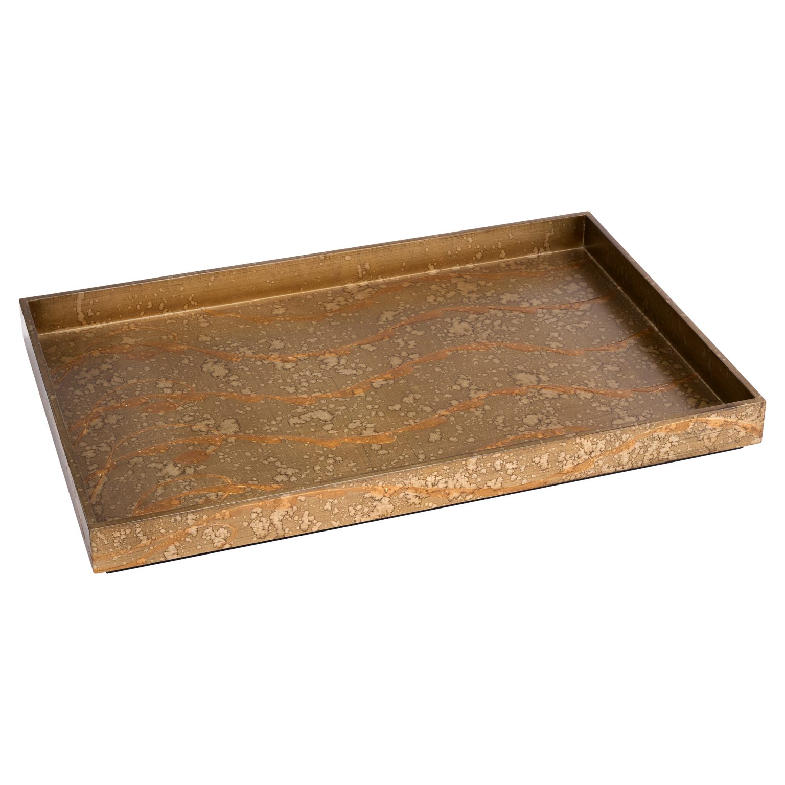 Florence Tray | Bronze Lacquer | Rectangle – Large - Cyan Design