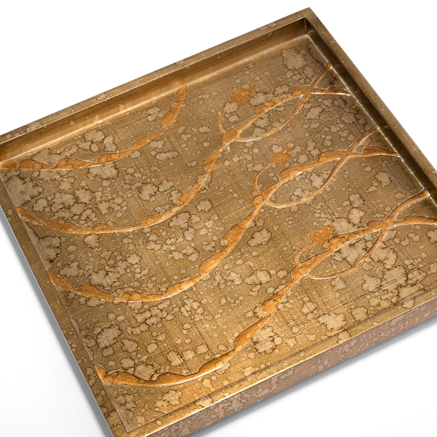 Florence Tray | Bronze Lacquer | Square - Cyan Design