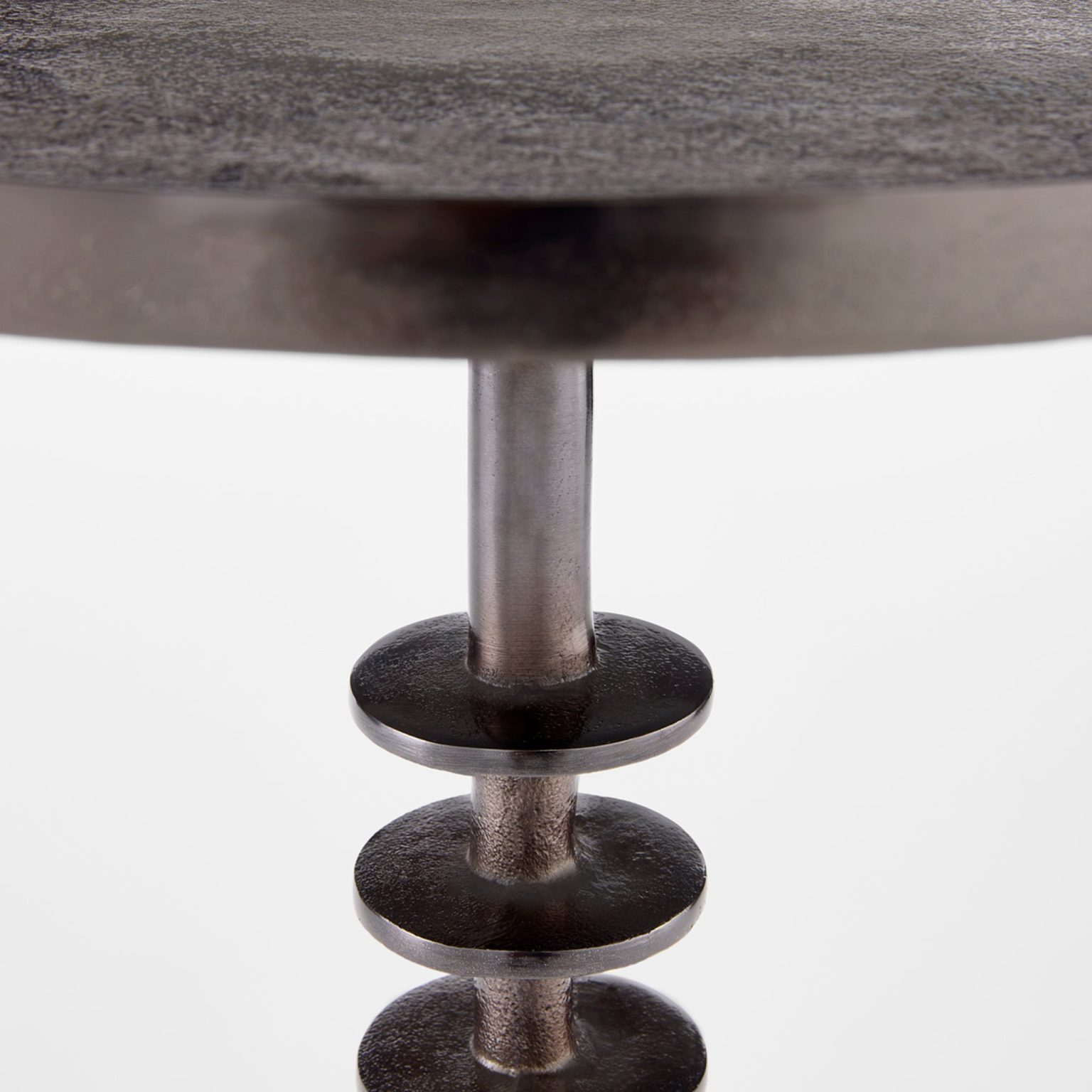 Jetson Accent Table Designed by J Kent Martin | Blackened Nickel - Cyan ...