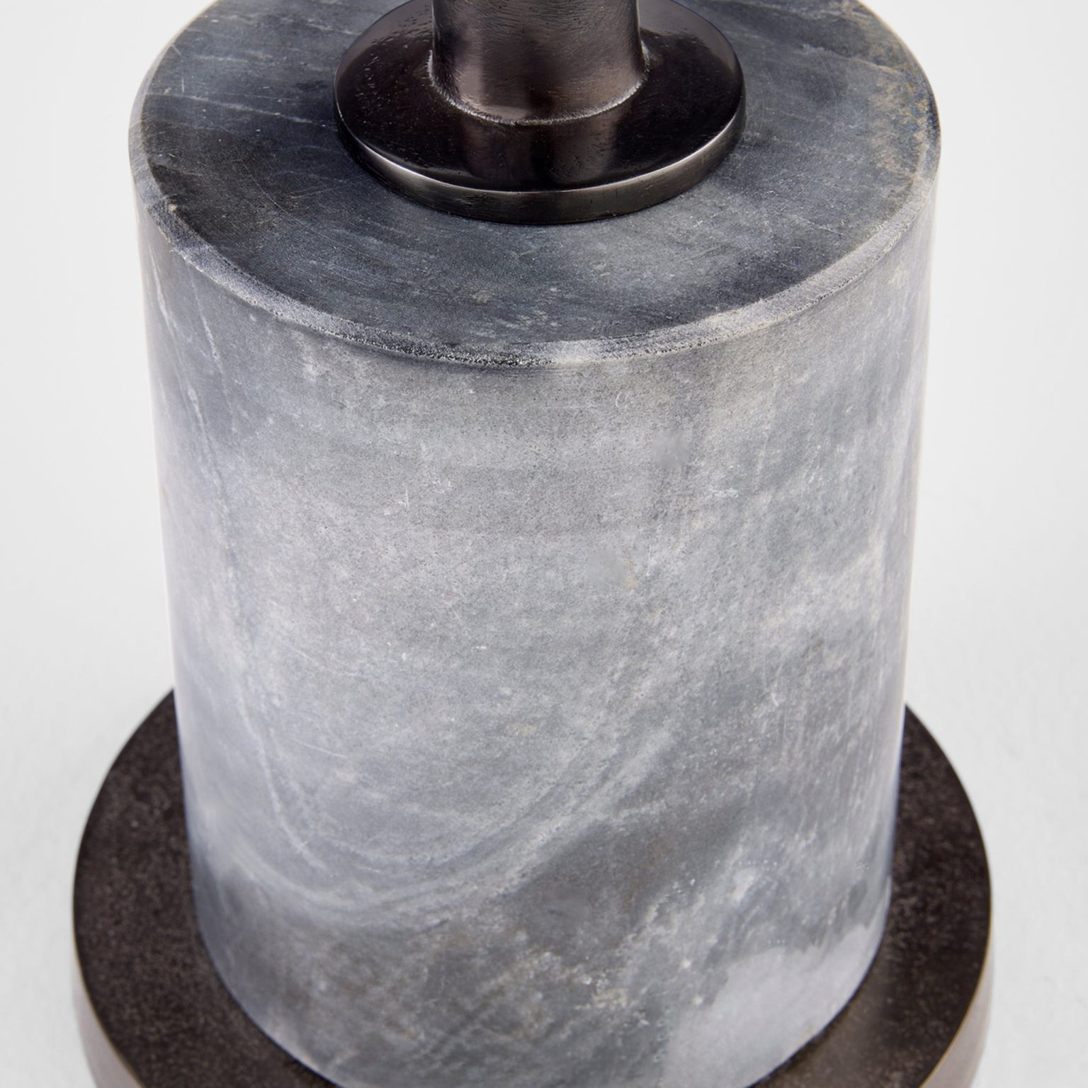 Jetson Accent Table Designed by J Kent Martin | Blackened Nickel - Cyan ...