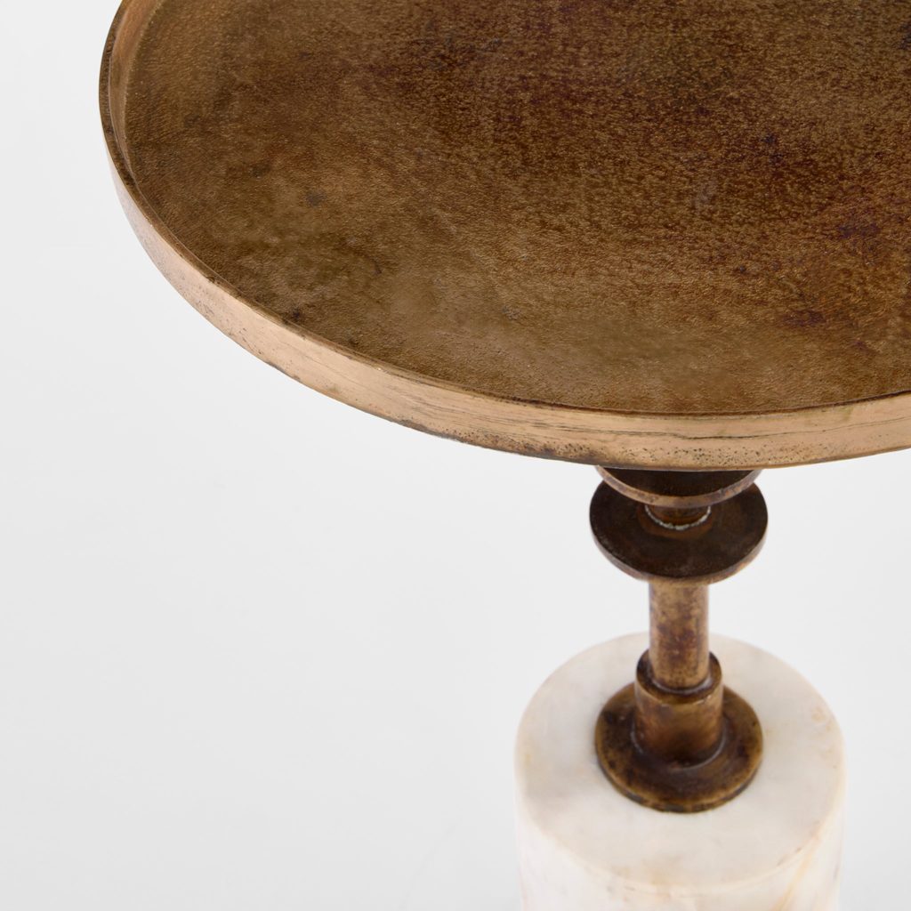 Jetson Accent Table Designed by J Kent Martin | Antique Brass - Cyan Design